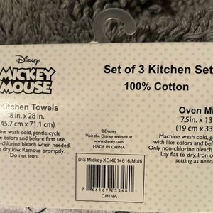 Disney | Kitchen | Mickey Mouse 3 Piece Disney Mickey Mouse Kitchen Set ...